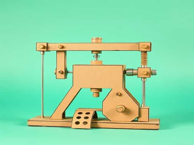 Cardboard Rube Goldberg Machine