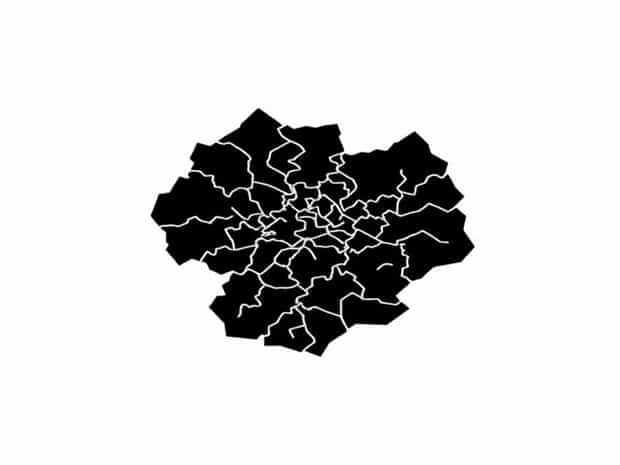 Greater Manchester Boroughs Map