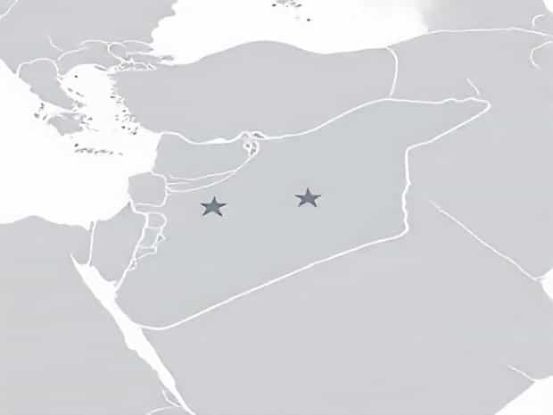 Map Of Syria And Surrounding Countries